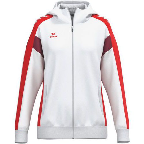 Veste à capuche CELEBRATE 125 Blanc/Rouge Femme Erima - Casalsport.com