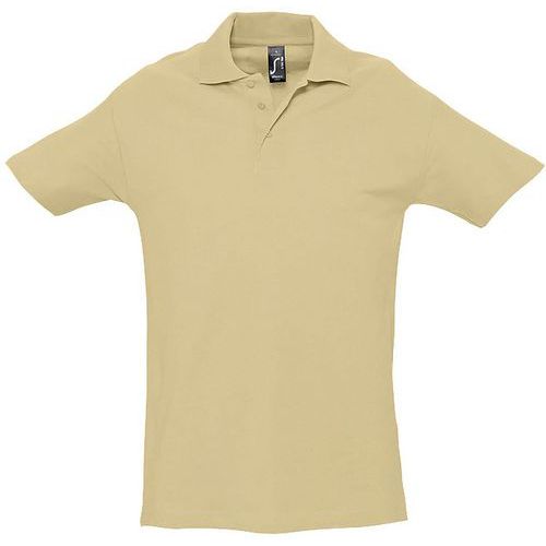 Polo personnalisable homme en coton SABLE - Casalsport.com