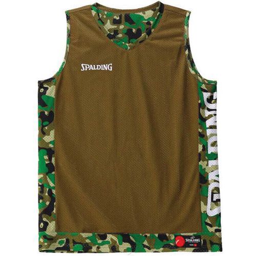 Maillot basket réversible enfant - spalding - camo kaki - Casalsport.com