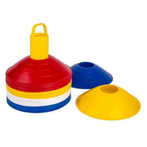 Lot 40 coupelles extra souple avec support de rangement - Casalsport.com