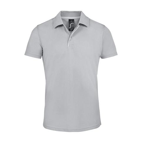 Polo personnalisable homme en polyester GRIS PUR - Casalsport.com