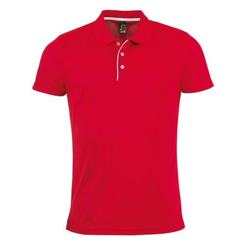 Polo personnalisable HOMME ROUGE MULTITECH PES - Casalsport.com